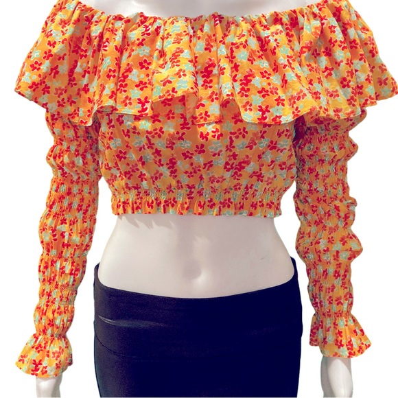 Caroline Constas | Tops | Nwt Caroline Constas Lydia Top Yellow Ditzy ...